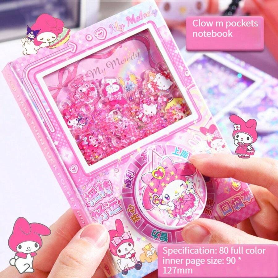 Sanrio Sanrio My Melody Kuromi Lucky Spin Pocket Gachapon Book Cute ...