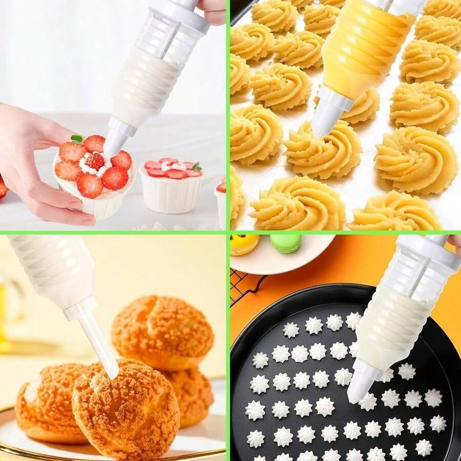 Cake Decorating Gun, Cupcake Icing Piping Kit, Cake Decorating Kit With ...