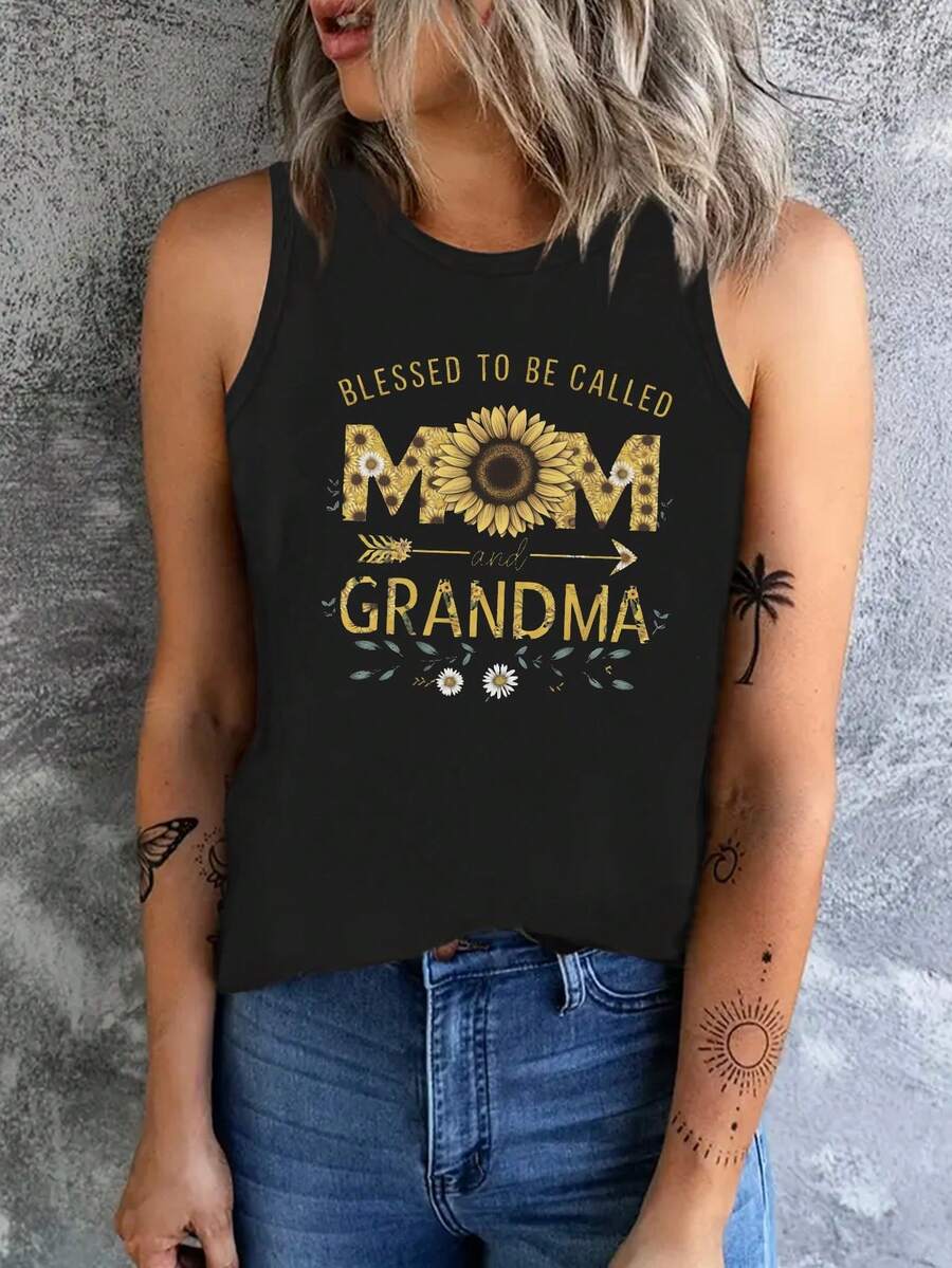 Mom Grandma Women's Vest | SHEIN USA
