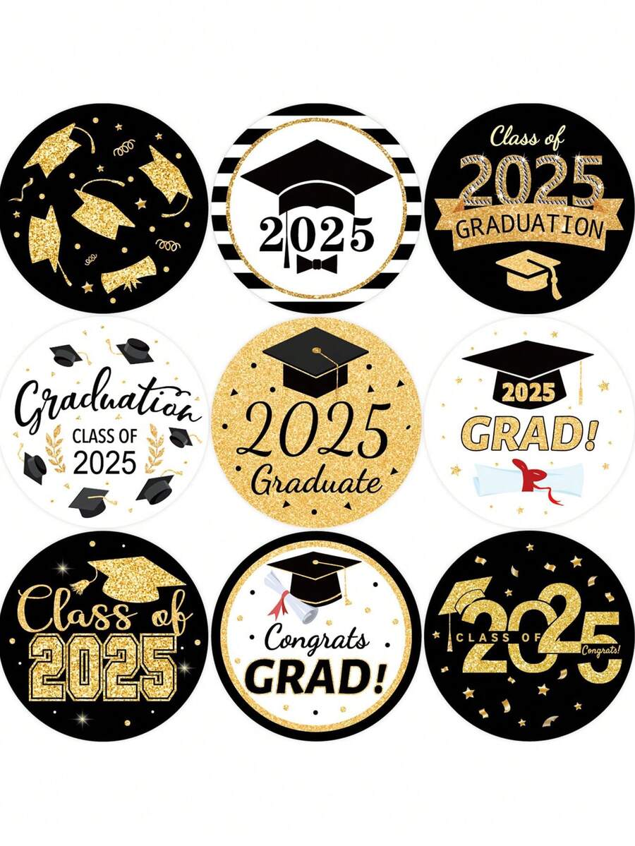 500 Stickers Graduation Stickers Class Of 2025 Stickers Congratulations ...
