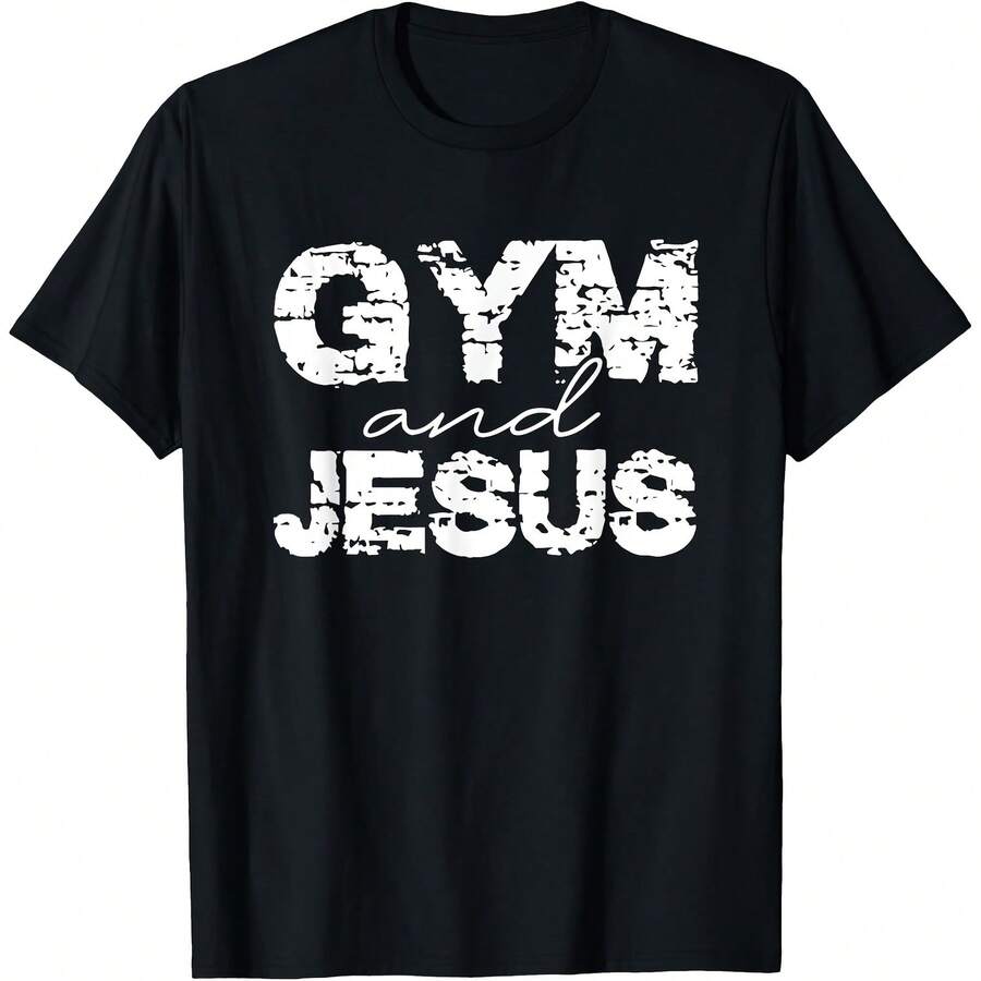 Gym And Jesus T-Shirt | SHEIN USA