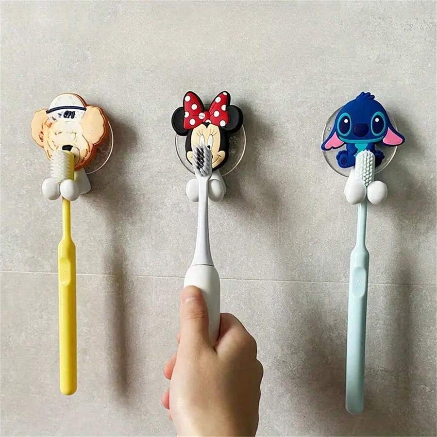 Disney 1pc Disney Cartoon Toothbrush Holder, Wall Mounted Bathroom ...