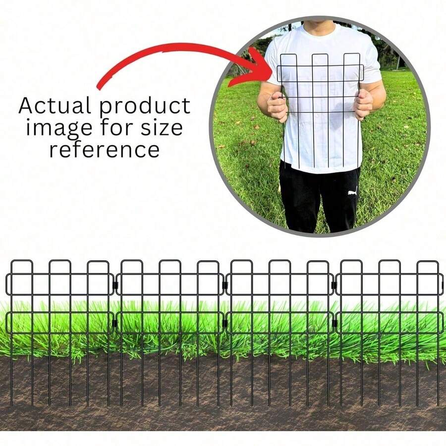 16.5 Inch Garden Fence Animal Guard (10 Panels, 10 Ft Total): Small ...