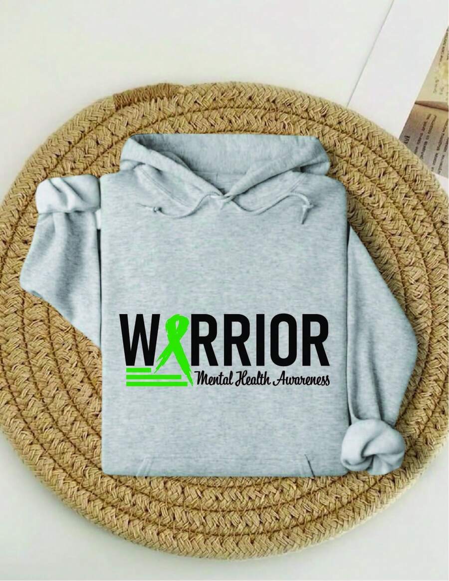 Mental Health Warrior Hoodie, Mental Health Awareness , School ...