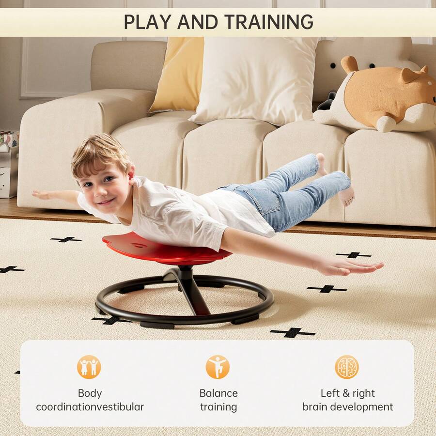 Sit And Spin Spinning Activity Toys For Kids With Arm Rest And Swivel ...