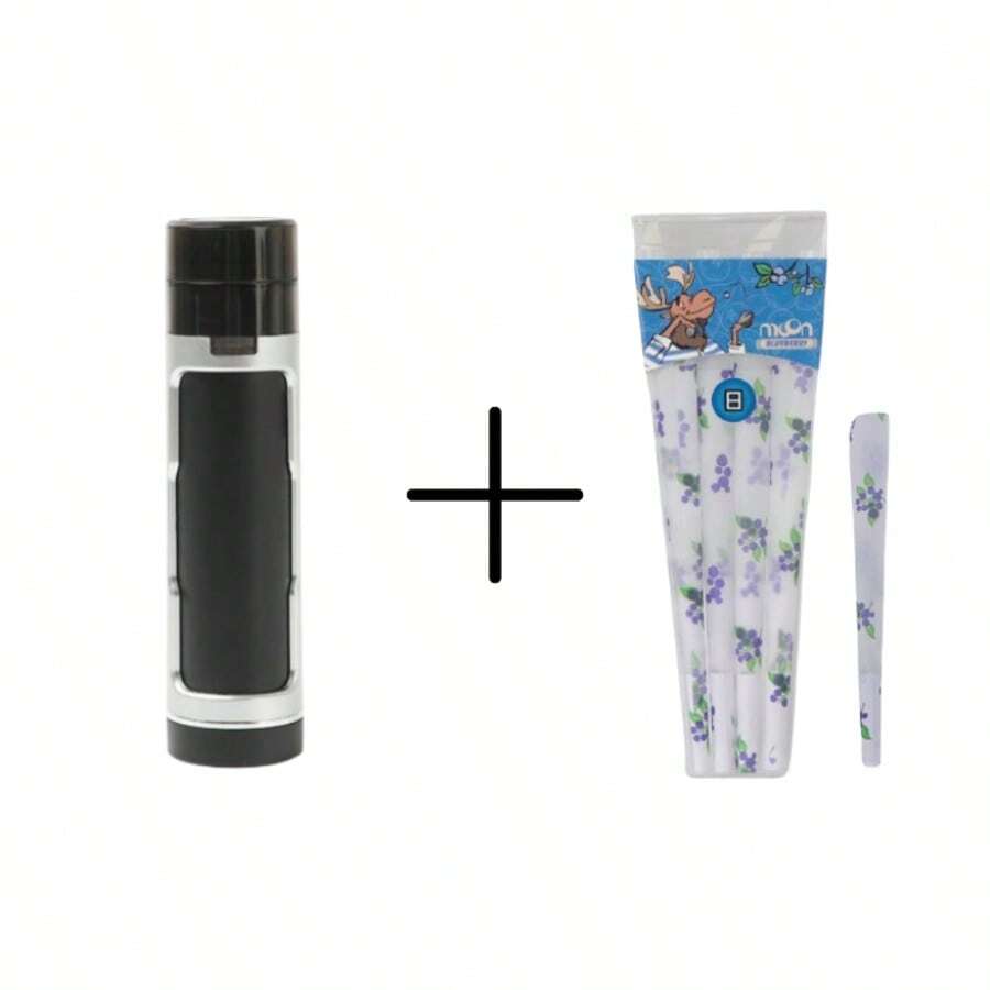 All-In-One Tobacco Grinder & Cone Filler Kit | 108mm Large Pre-Rolled ...