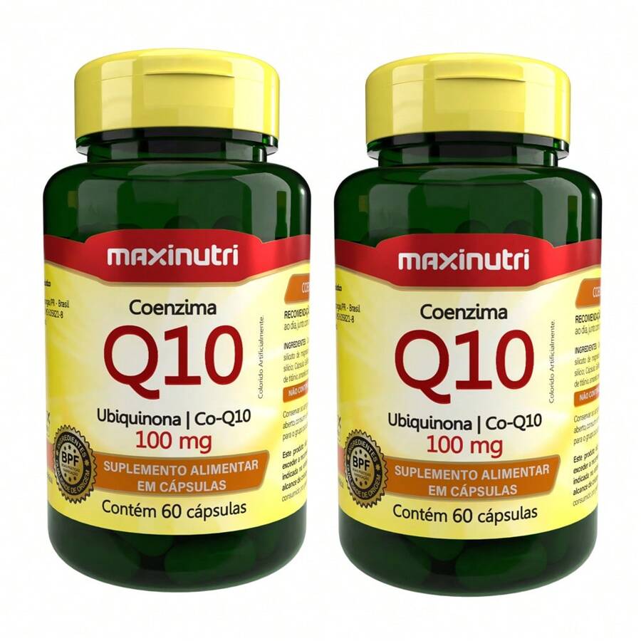 Kit 2 Coenzima Q10 100mg com 60 Capsulas Maxinutri | SHEIN Brasil