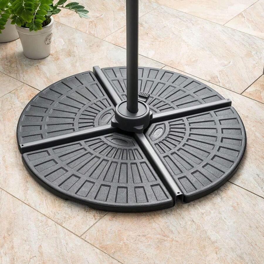 CHRISTOW Cantilever Banana Parasol Base Heavy Duty Concrete Filled 50kg ...