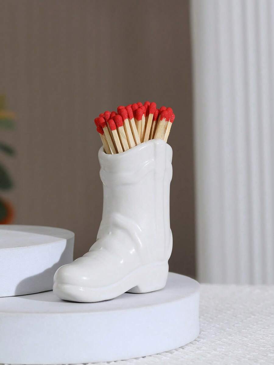 1pc Cowboy Boots Matchbox - Coastal Home Cowboy Boots Decor Aesthetic ...
