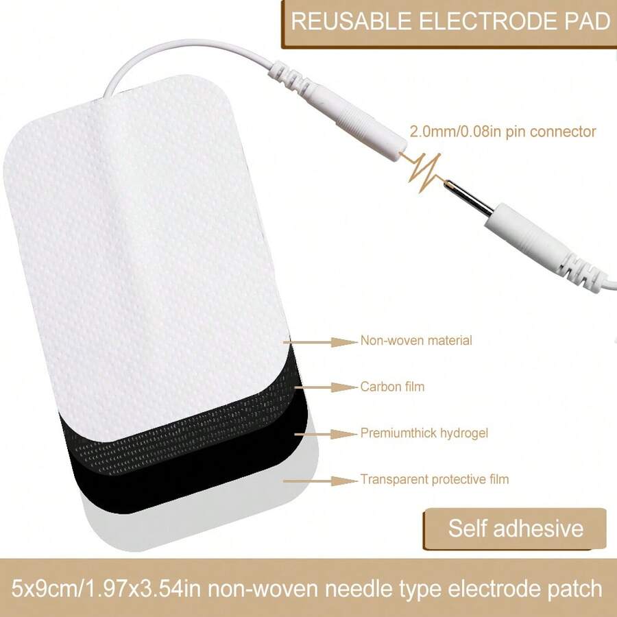 TENS Unit Pads Reusable Latex-Free Replacement Pads With Upgraded ...