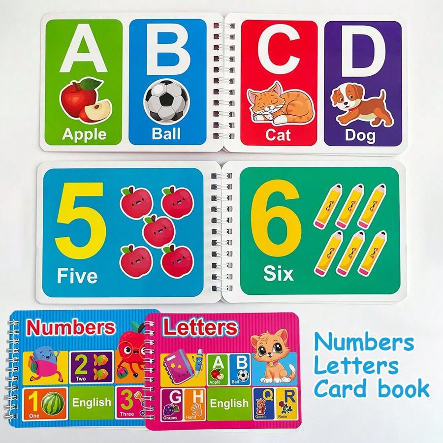 Lachilly ABC Alphabet & 123 Numbers Learning Flashcards - Educational ...