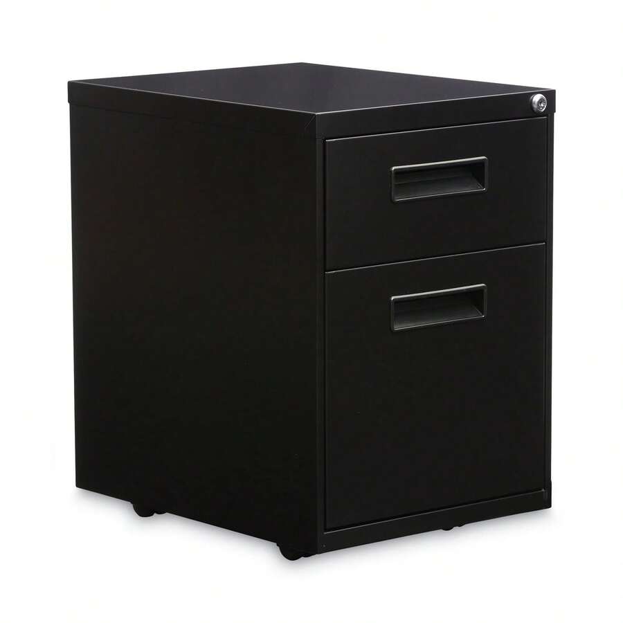 2 Drawers Vertical Lockable Filing Cabinet, Black | SHEIN USA