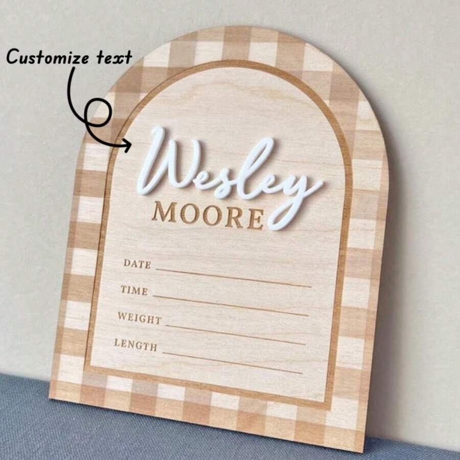 1CP Baby Boy Name Announcement Sign Boy Hospital Announcement Sign Boy ...