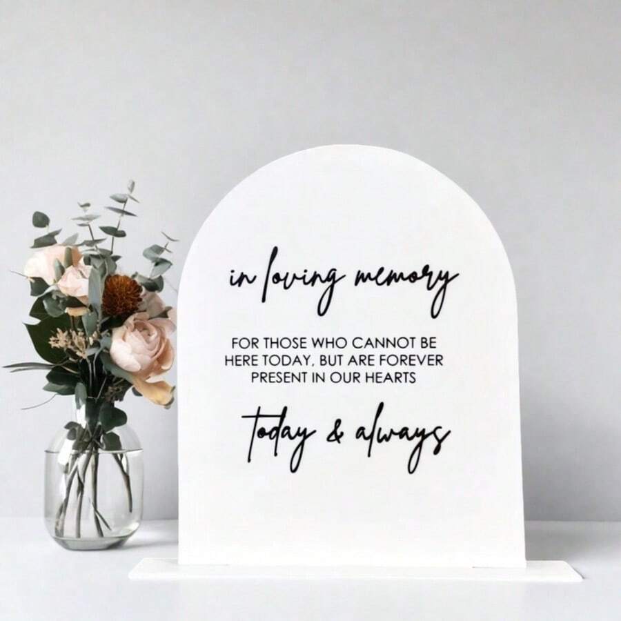 1pc In Loving Memory Sign | In Loving Memory Of Those Forever In Our ...