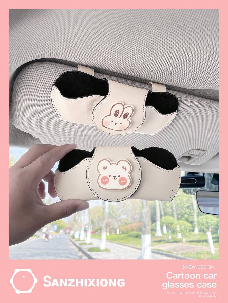 1pc Butterfly Decor Sunglasses Clip, Cute Cartoon Car Sun Visor ...