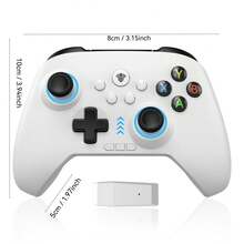 YUYIU 2.4G Wireless PC Controller With RGB Lighting/Programming Keys ...