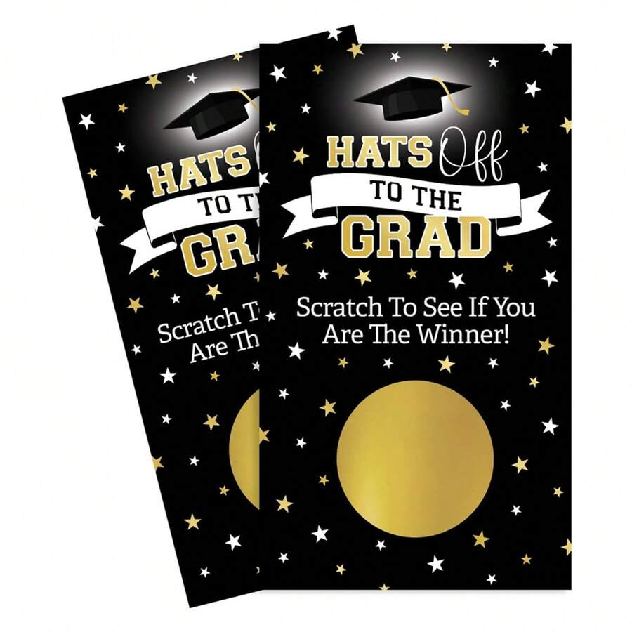30pcs Graduation Theme Scratch Cards, Graduation Party Game Scratch ...