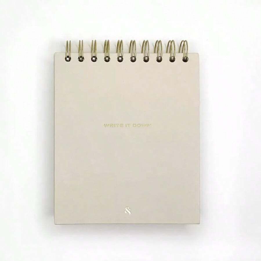 Desktop Ruled 1 Subject Spiral Notepad Write It Down Cream - Wit ...