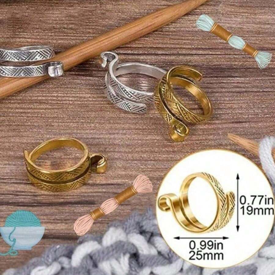 Adjustable Yarn Ring For Crochet, Yarn Tension Ring Crochet, Crochet ...