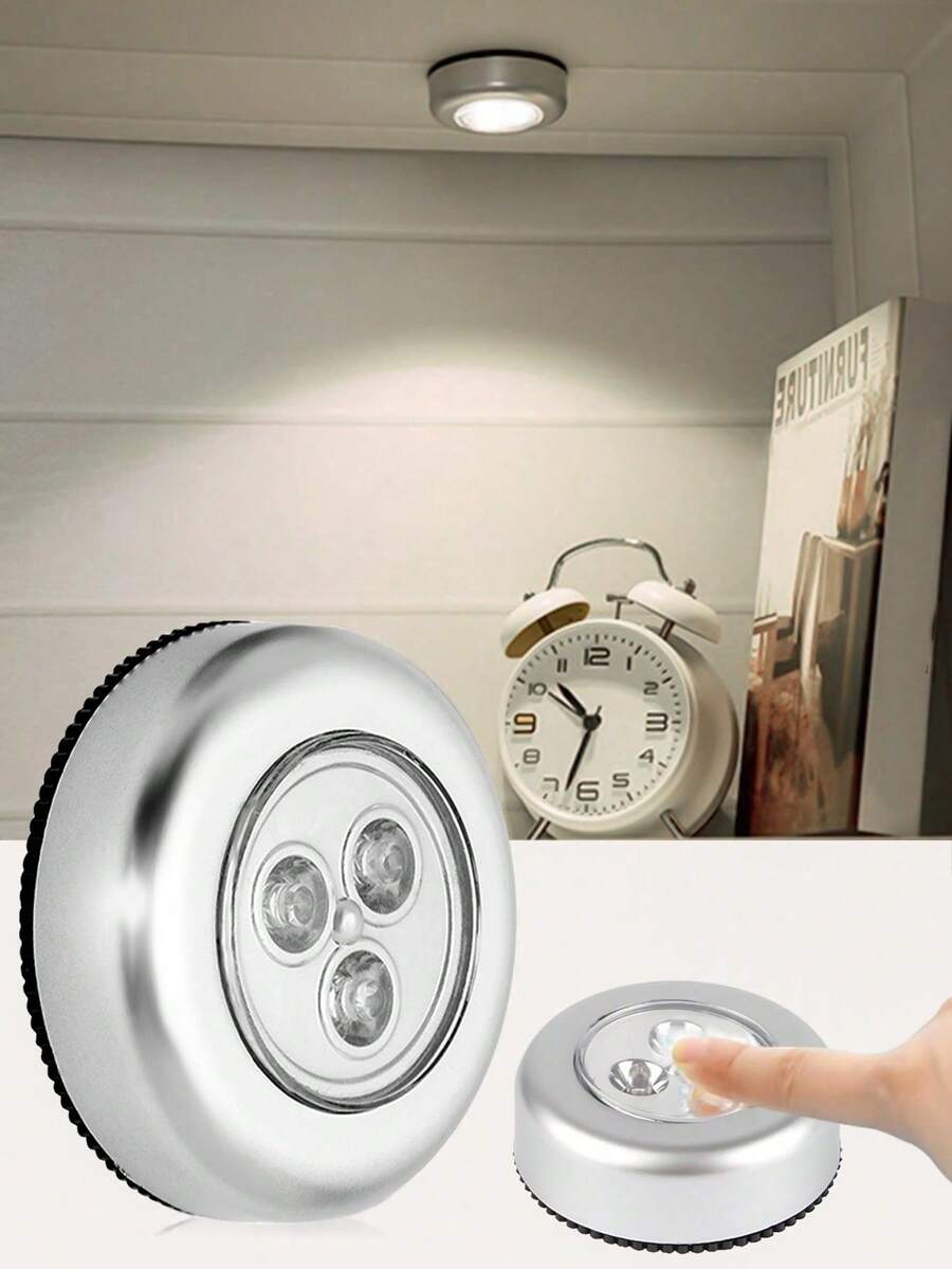 1/2/6pcs LED Battery Powered Wireless Night Light, Click Touch Lamp ...
