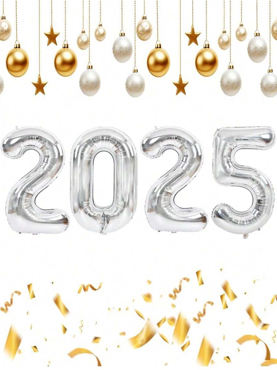 2025 Balloons, 40 Inch 2025 Graduation Balloons, 2025 Black Number ...