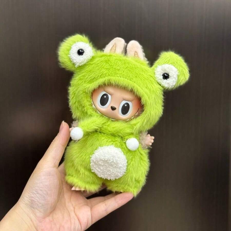 (Clothes Only) New Labubu Doll Cute Frog & Elephant Outfit Set For 1st ...