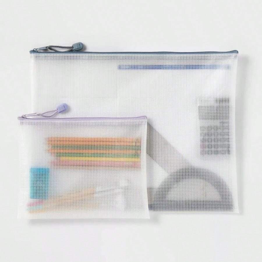 Legal & Accessory Size Zip Pouches Water-Resistant & Multi-Color Zipper ...