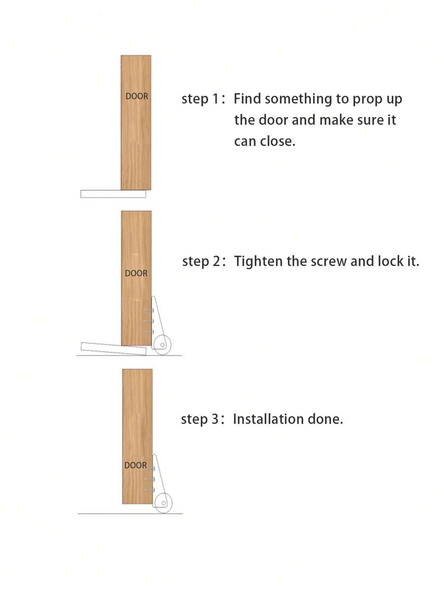 Door Support Wheel Can Adjustable Door Rollers To Fix A Sagging Door, A ...