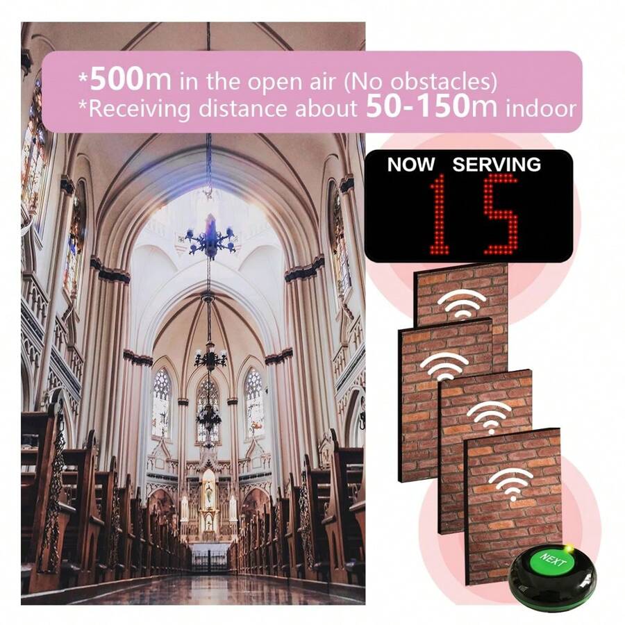 Now Serving Number System Take A Number System Queue Calling System With 2-Digits Number Display ...