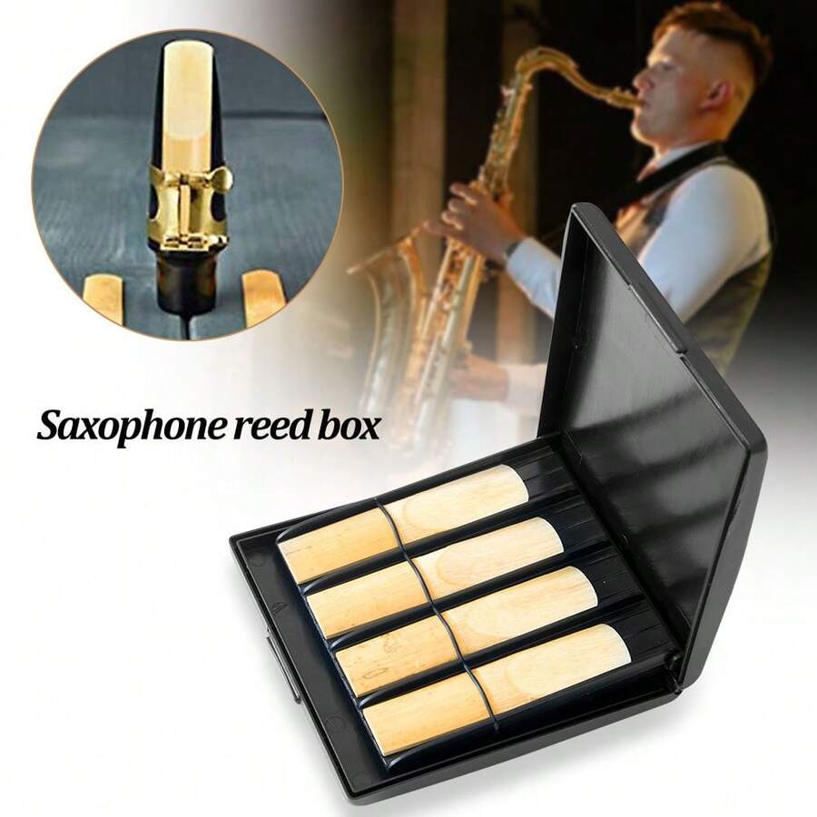 Saxophone Reed Box Case Capacity For 8-Reed Portable, Anti-Fall, Wear ...