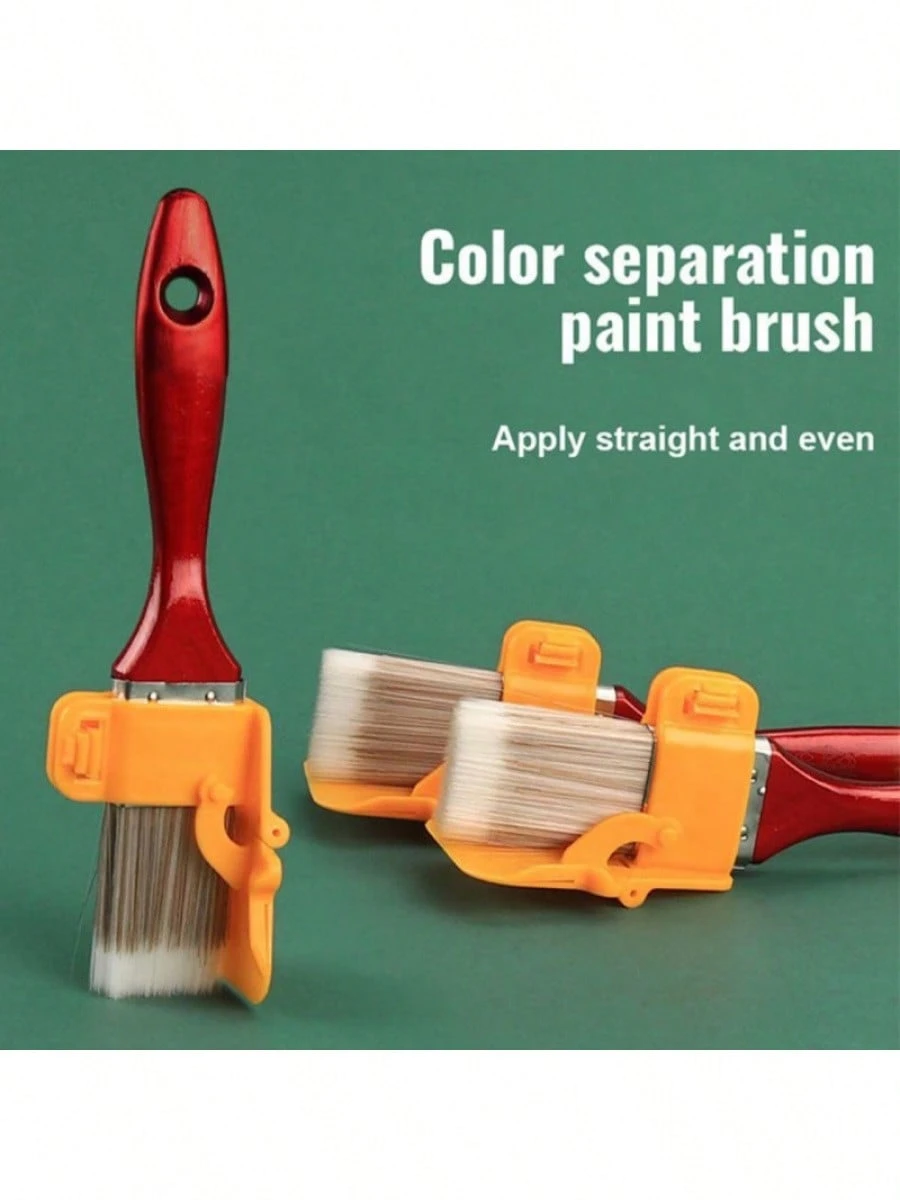 2-In-1 Edge Coating Brush With Color Separation Guide, Durable Plastic ...