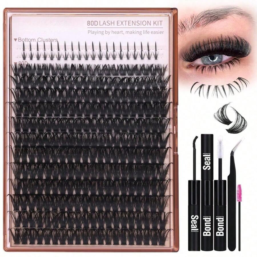 Bottom Lash Clusters Kit - 10-20mm, Wispy Volume, Individual Lashes ...