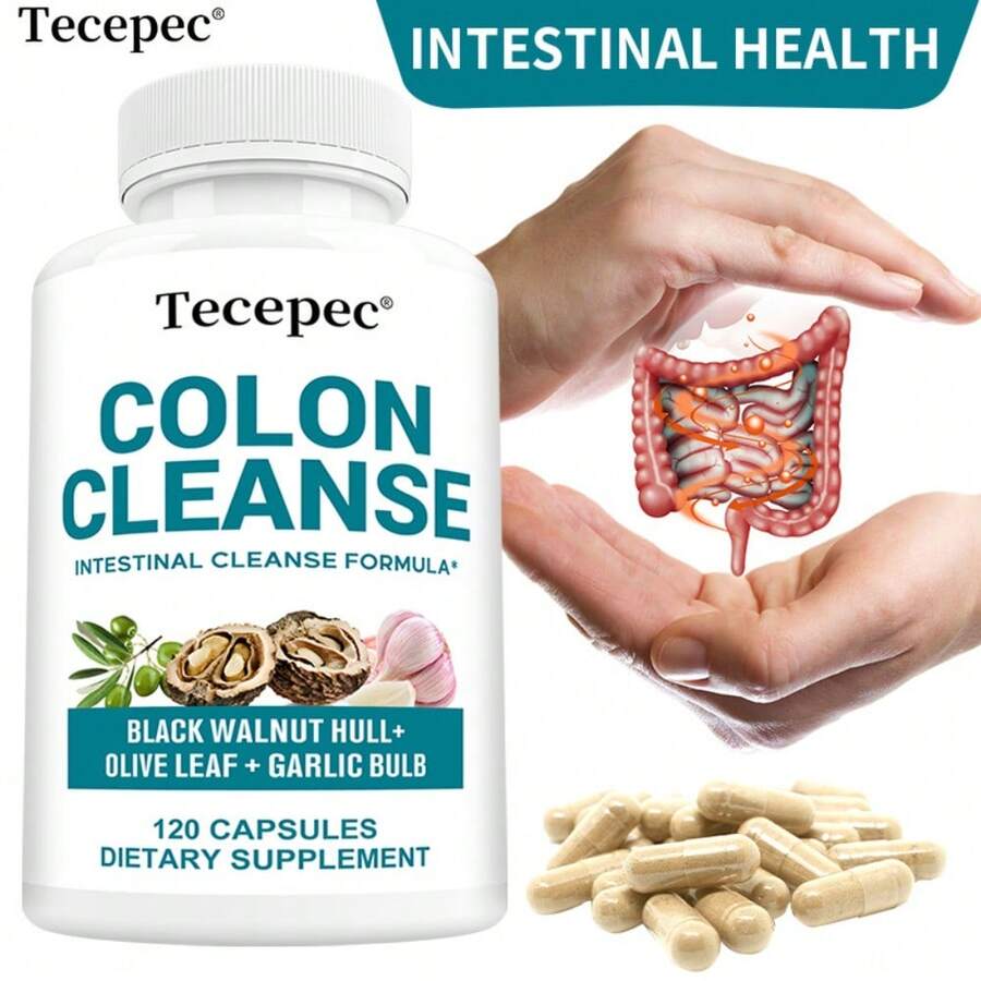 Colon Cleanse - Bowel Cleansing Formula With Black Walnut Hulls, Olive ...