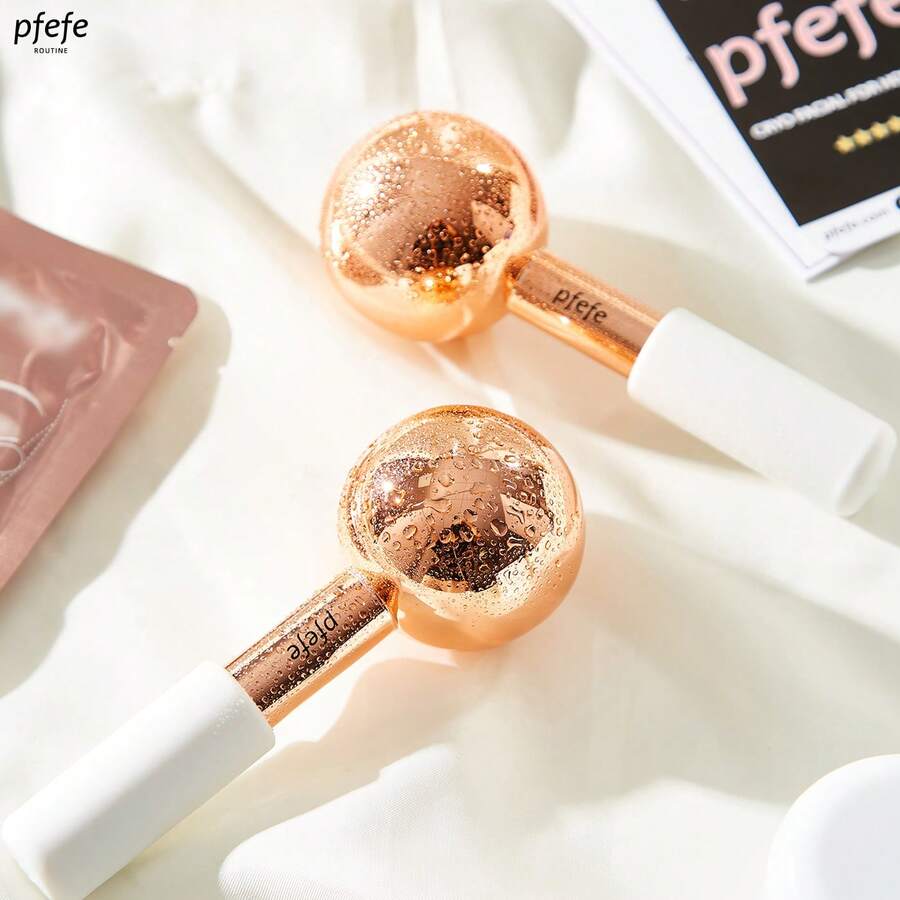 pfefe PFEFE 2 Pcs Ice Globes Unbreakable Stainless Steel Cryo Sticks ...