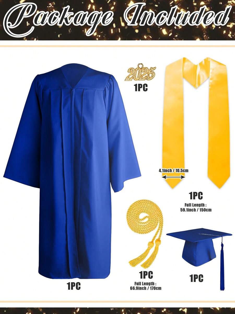 Graduation Dress,Cap And Gown 2025, Graduation Cap And Gown ...