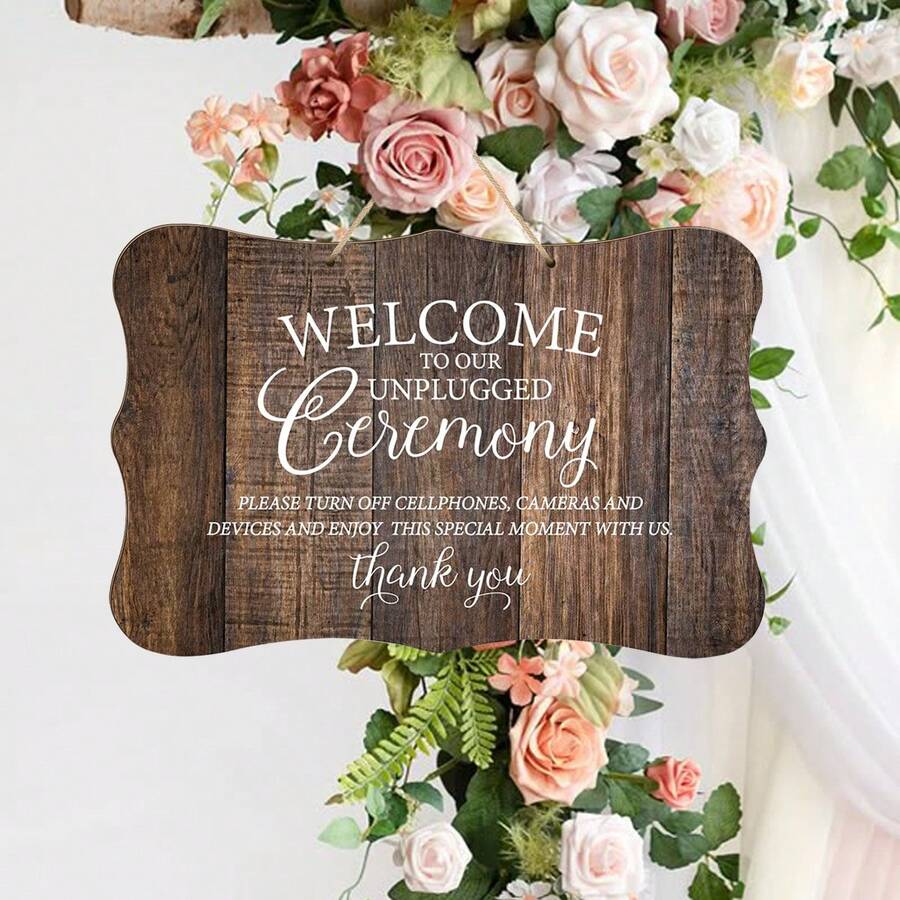 1pc Wedding Welcome Milestones Wedding Wall Hanging Signs For Ceremony ...