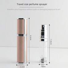 2pcs Portable Leather Perfume Atomizer Refillable Travel Spray Bottle ...