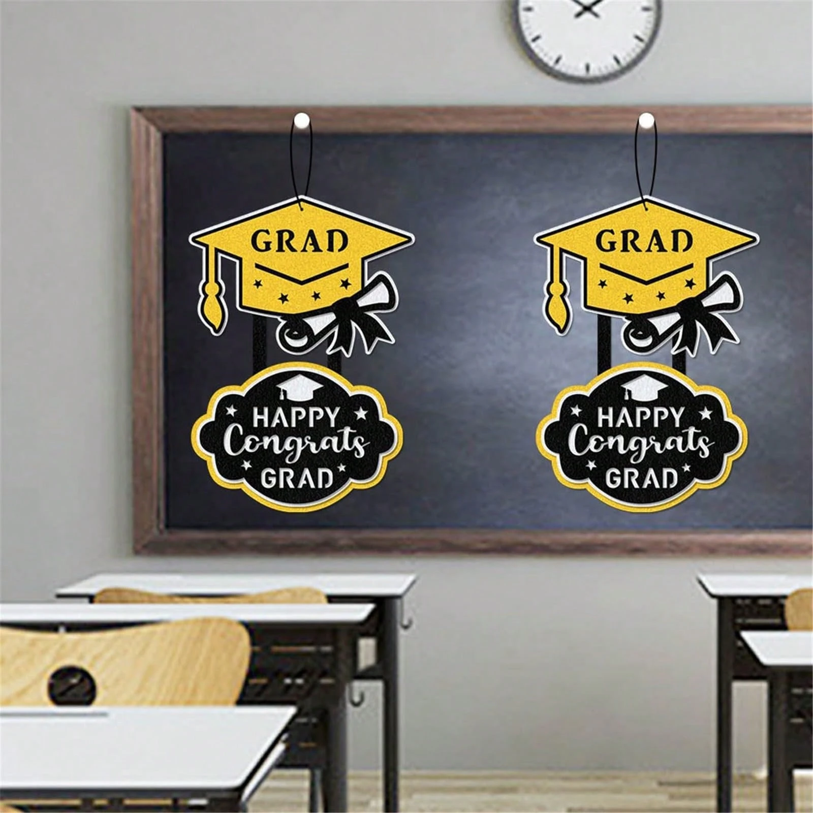 Decoraciones de graduación 2025 Cartel de felicitaciones para graduados ...