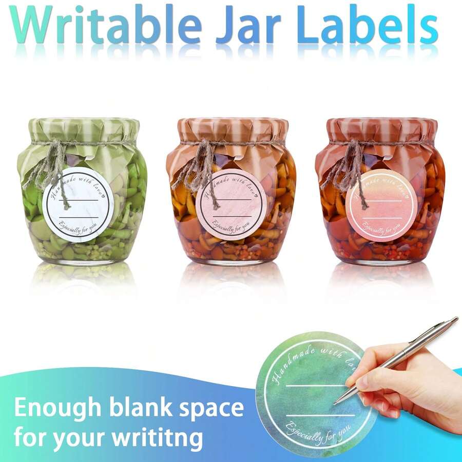240 Pcs Sticky Labels, 2"Self Adhesive Round Labels Stickers, Self ...