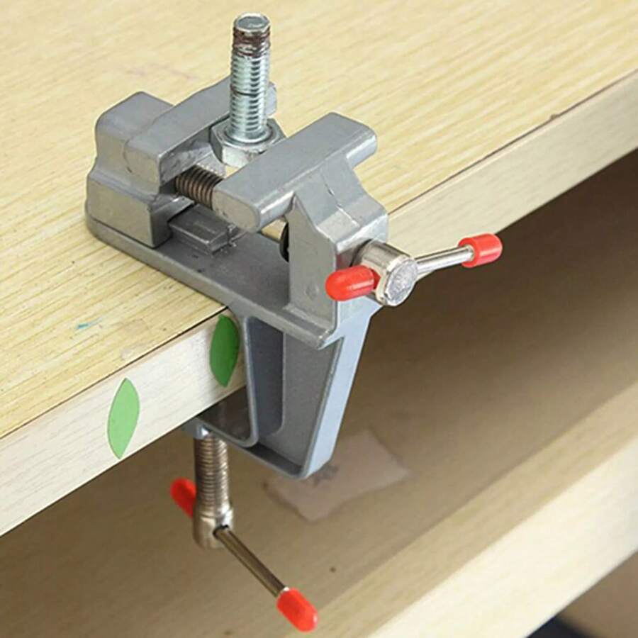 Mini Bench Vise Table Swivel Lock Clamp Vice Craft Hobby Cast Aluminum ...