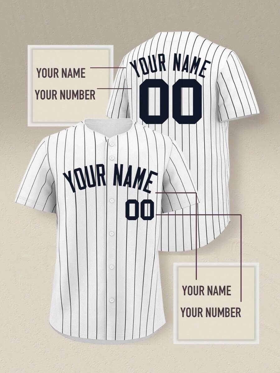 Custom Baseball Tee For Men | Personalized Jersey With Name & Number ...