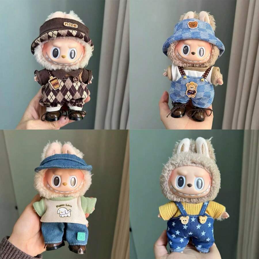 Juguete LABUBU de 17 cm listo para la fiesta ¡con vestimenta ...