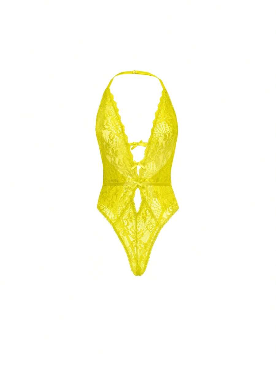 Curvy Lauren Lace Teddy | SHEIN USA