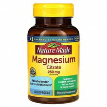 Nature Made Nature Made Magnesium Citrate, 60 Softgels (125 Mg Per ...