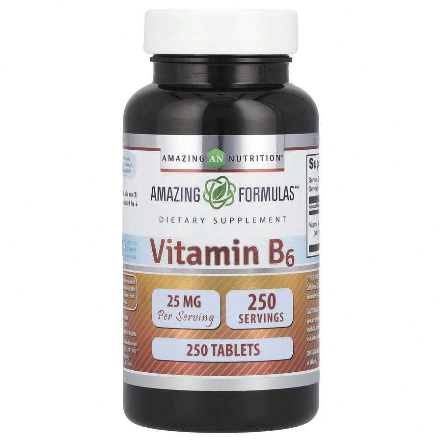 Amazing Nutrition Vitamin B6, 25 Mg, 250 Tablets | SHEIN USA