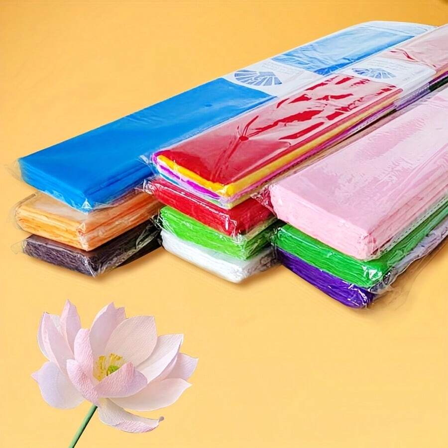10 Colors/20 Sheets A4 180g Crinkle Paper Sheets, Thick, Creative DIY ...