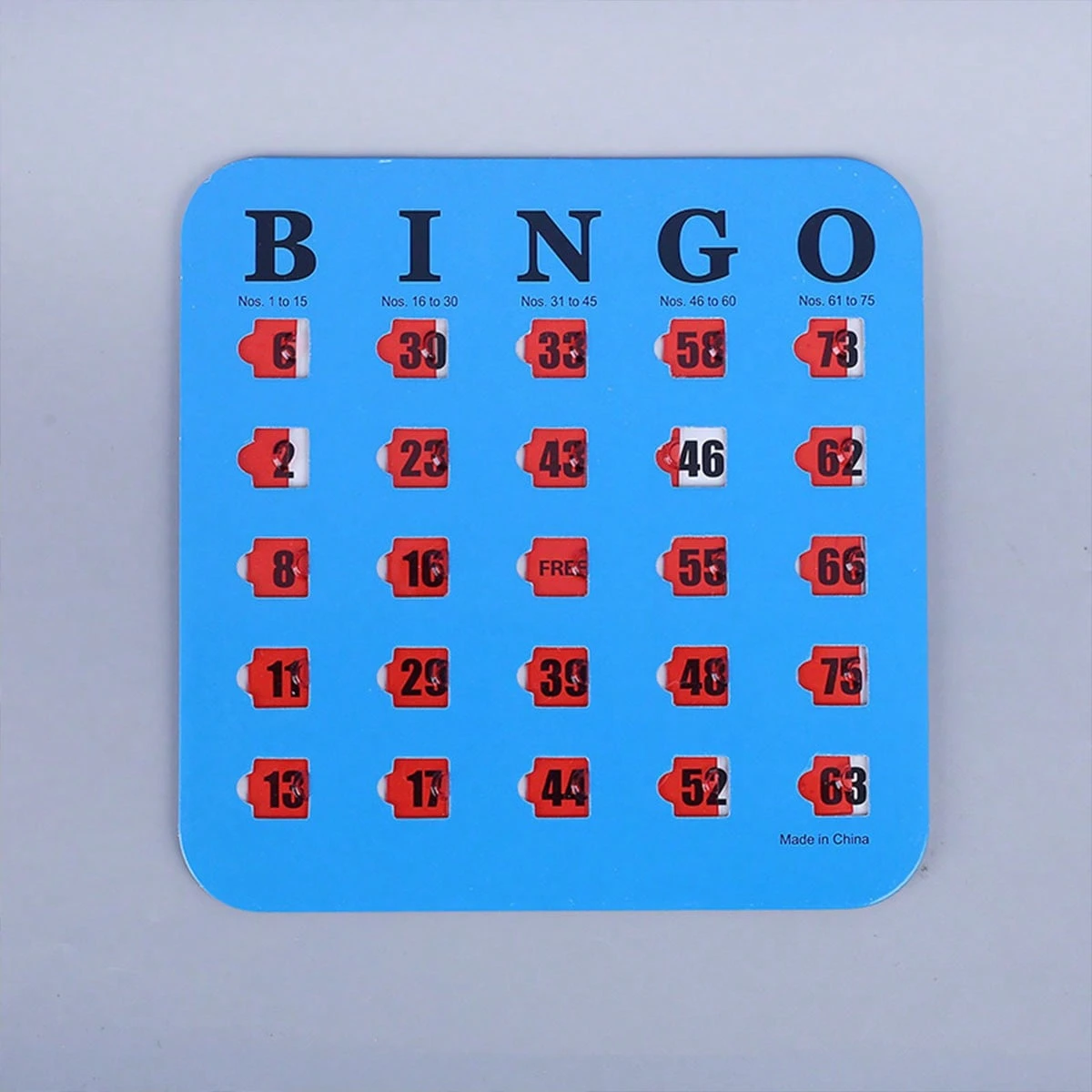 Bingo Cards With Sliding Windows - Reusable Bingo Game Cards For Adults ...