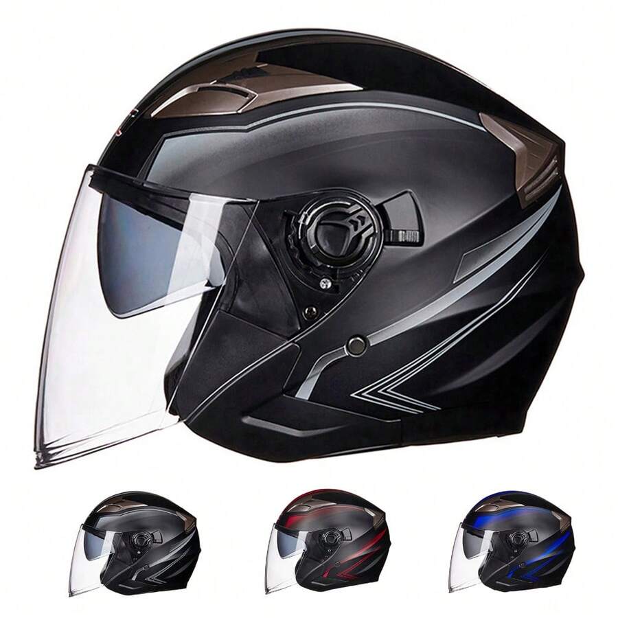 1Pc Motorcycle Helmet Cycling Sport Breathable Sunscreen Helmet Matte ...
