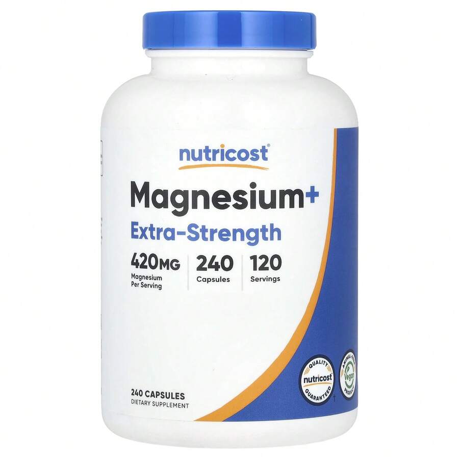 Nutricost Nutricost Magnesium+, Extra-Strength, 240 Capsules (210 Mg ...
