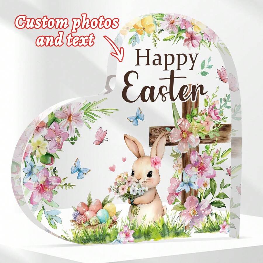 1pc Acrylic Ornaments Custom Name Sign For Easter, Personalized Room ...